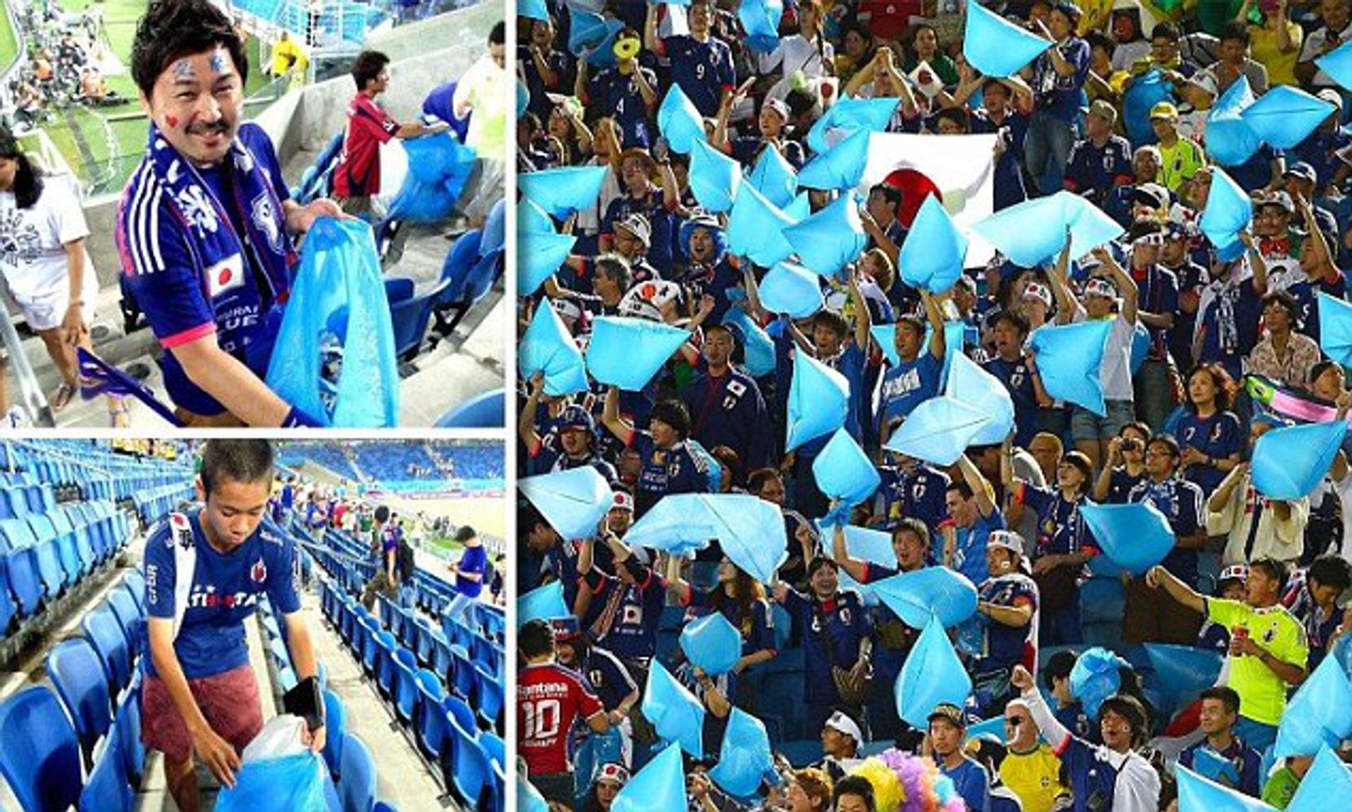 Japanese Fans win hearts at Fifa World cup - Legend FM