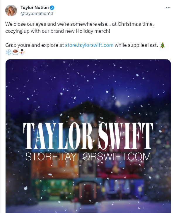 Taylor Swift: Unveils Festive Merch Just - Legend FM